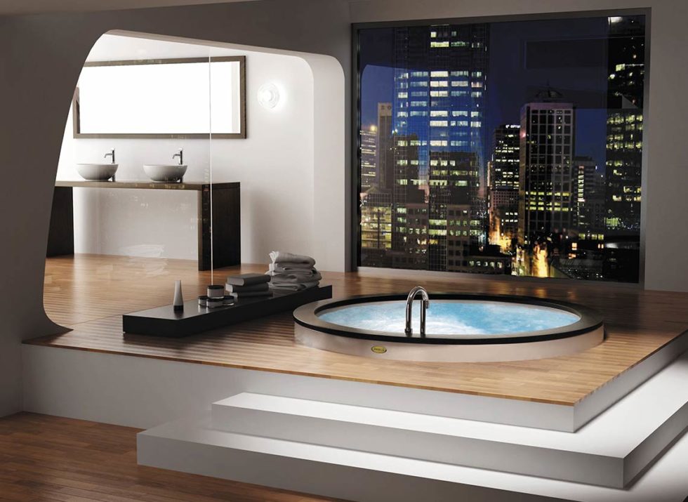 Baignoire balnéo ronde 3 places Nova | Jacuzzi®